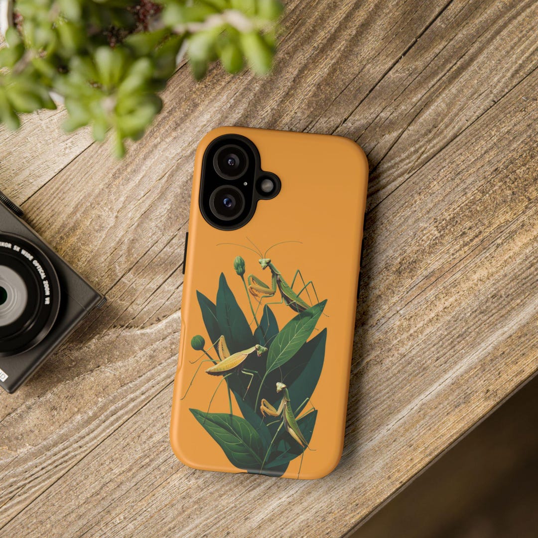 Praying Mantis Tough Phone Case: Nature Inspired Tech Cover - Etsy