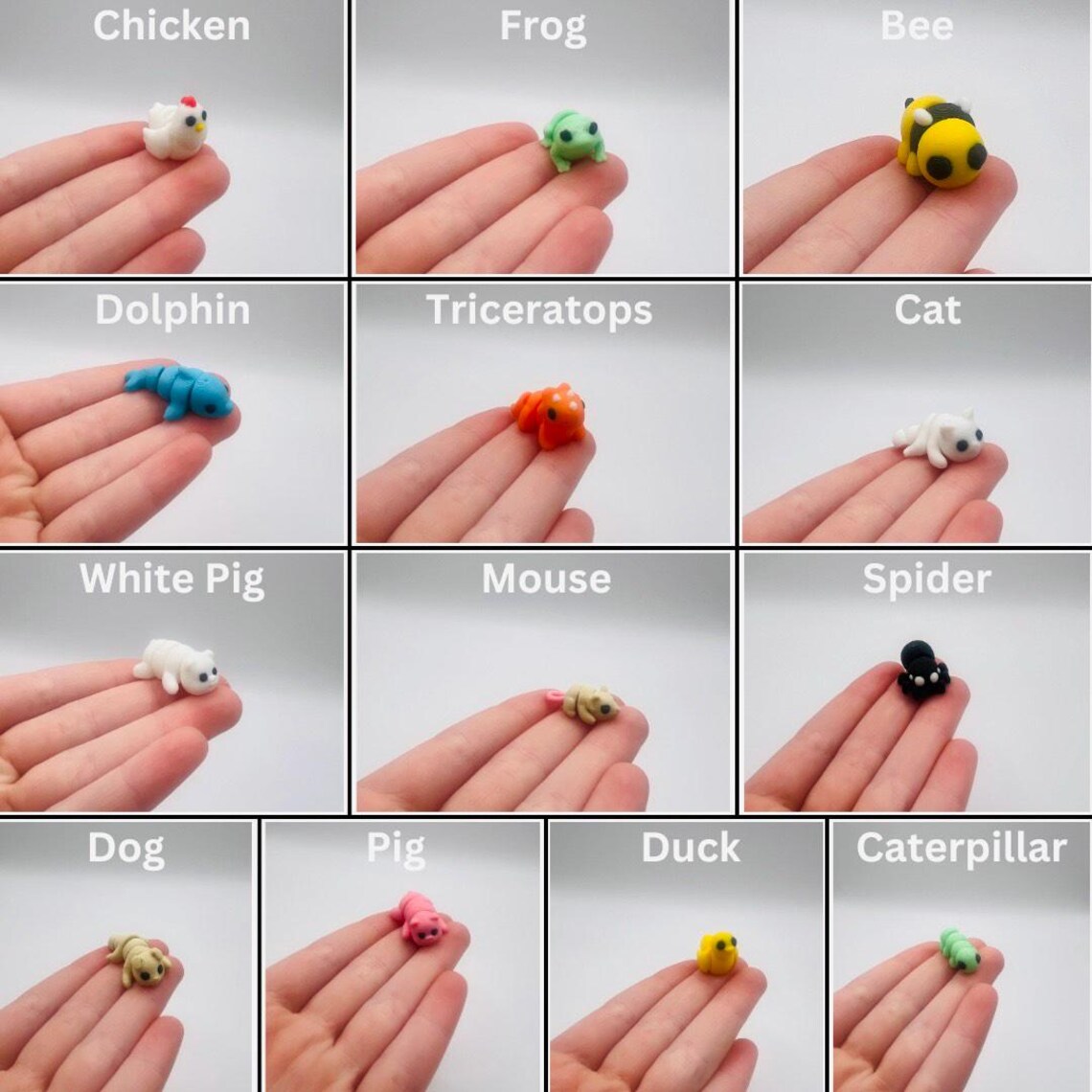 Mystery Micro Mini 3D Printed Articulated Animals - Etsy