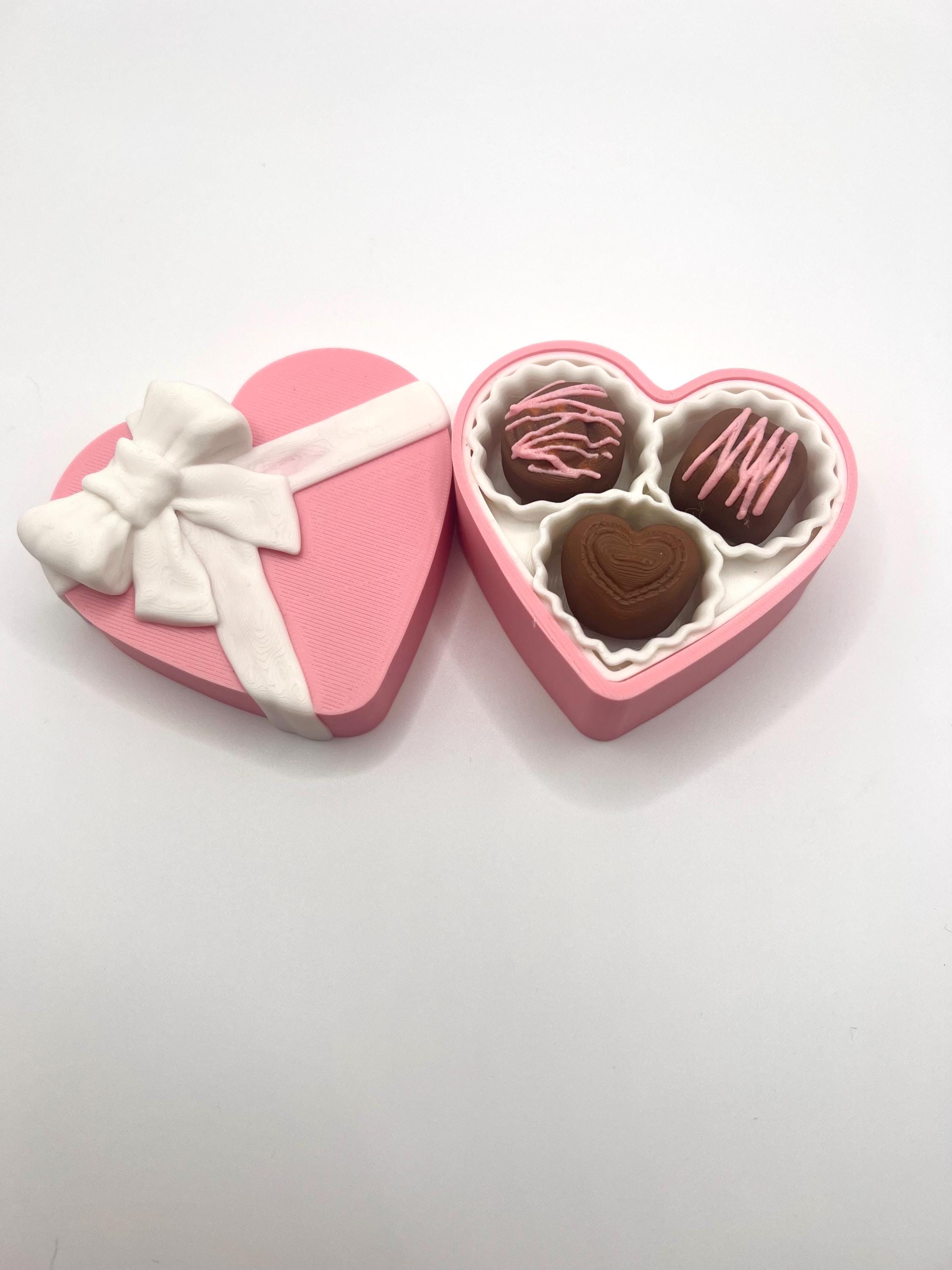 3D Printed Pink Chocolate Box Clicker: Fidget Toy, ASMR - Etsy