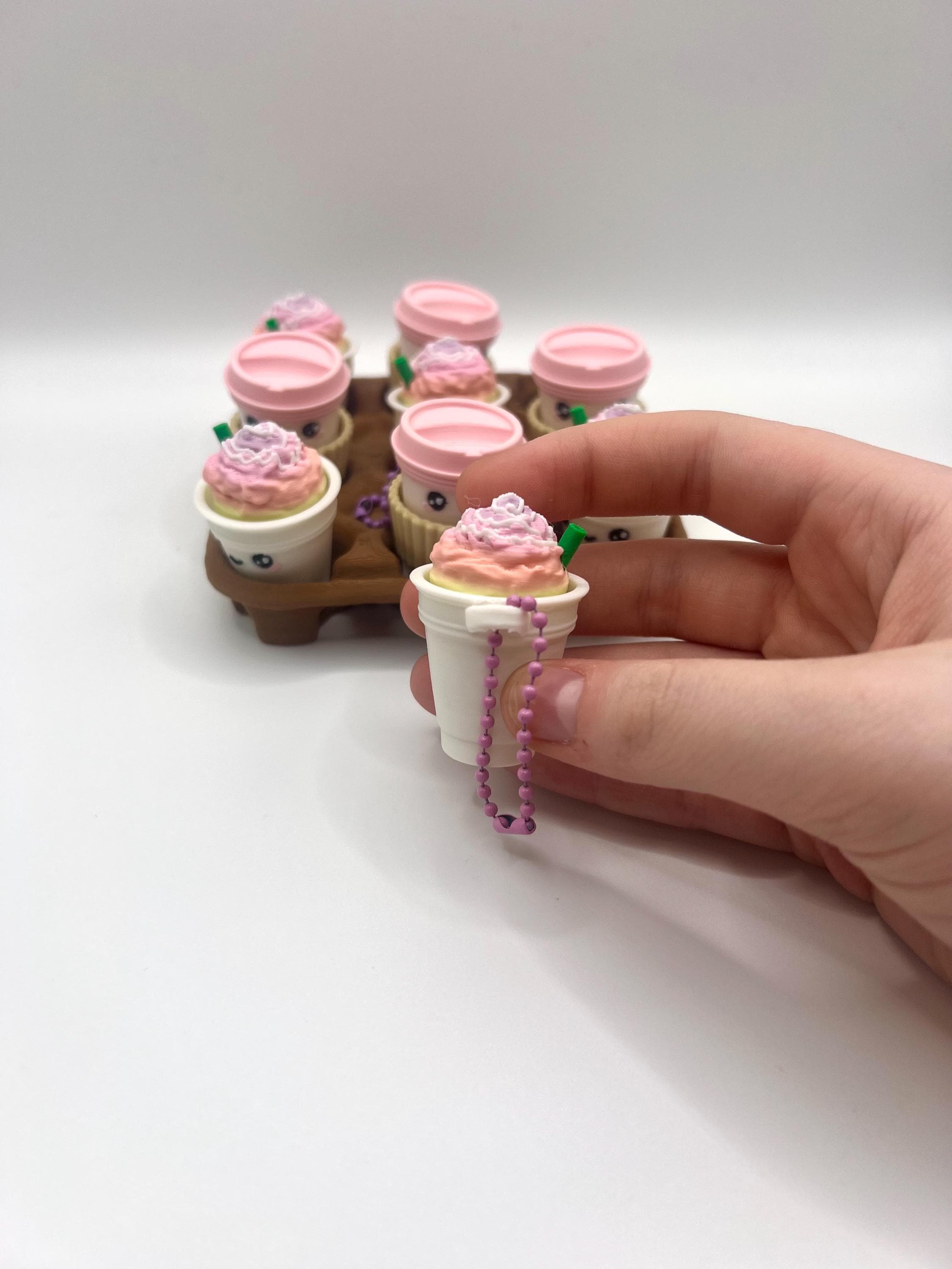 3D Printed Coffee & Frappe Clicker Fidget Toy: Stress Relief ASMR - Etsy