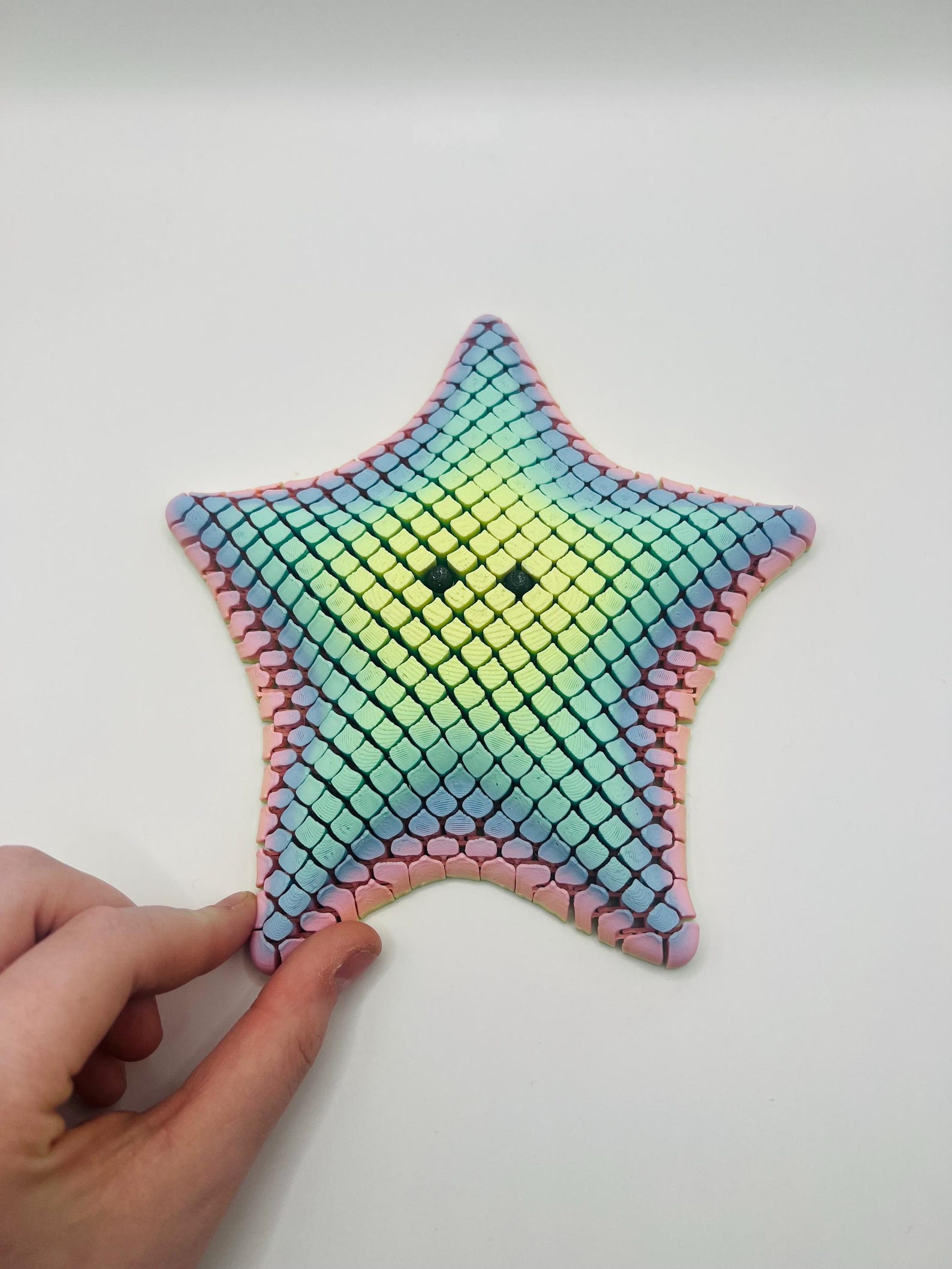 3D Printed Rainbow Starfish Fidget, Desk Decor - Etsy