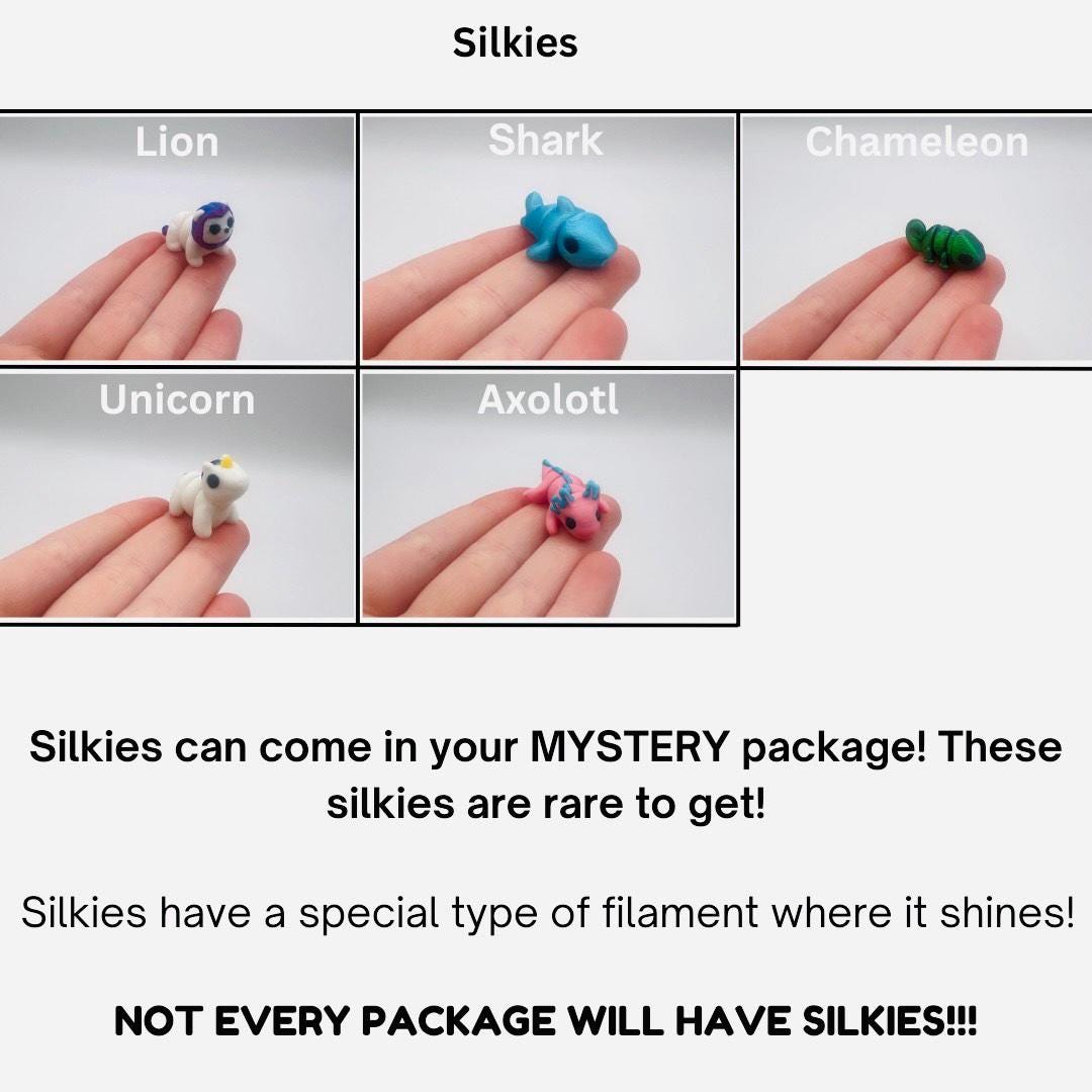 Mystery Micro Mini 3D Printed Articulated Animals - Etsy