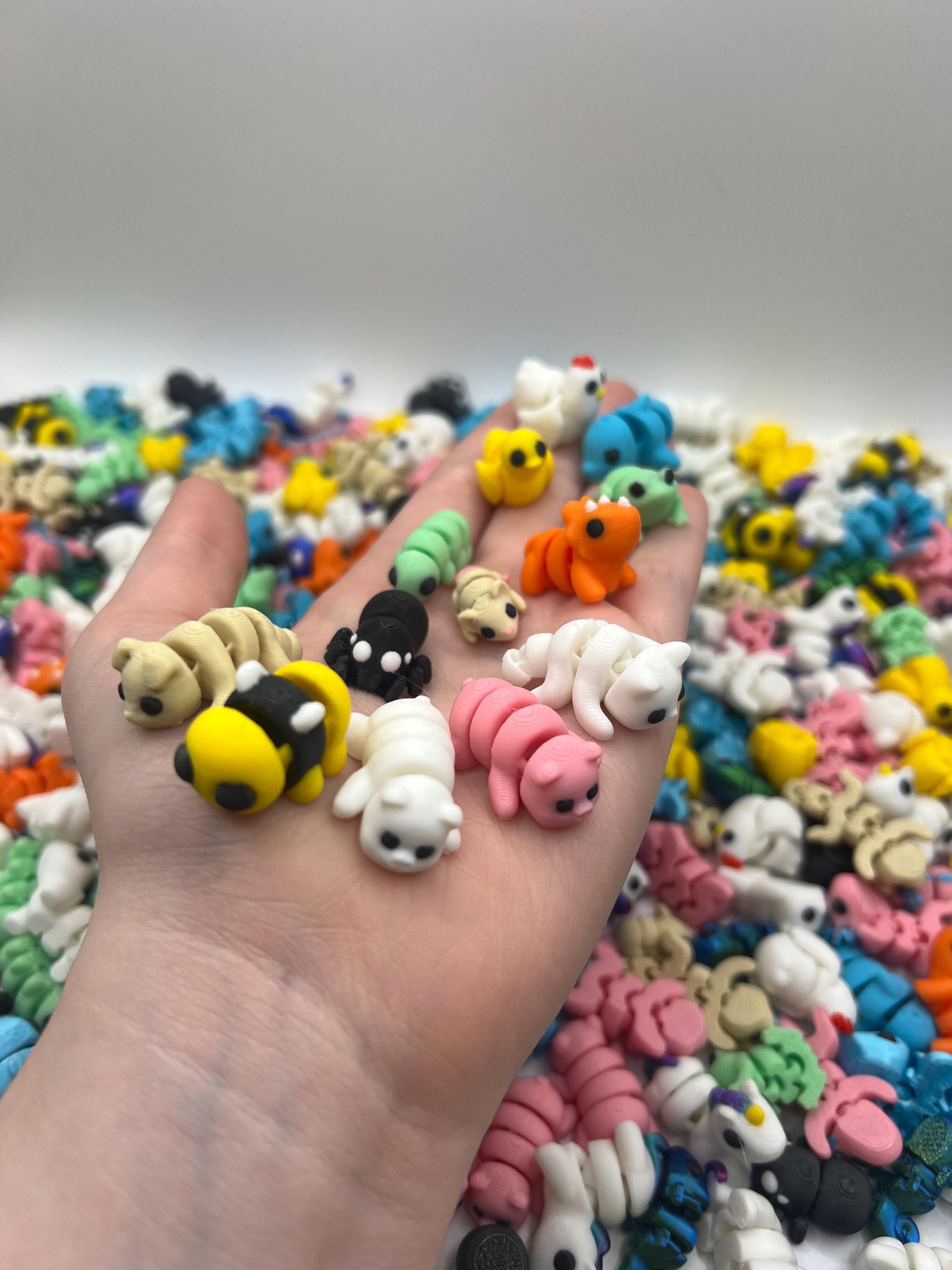 Mystery Micro Mini 3D Printed Articulated Animals, 3D Printed, Mini ...