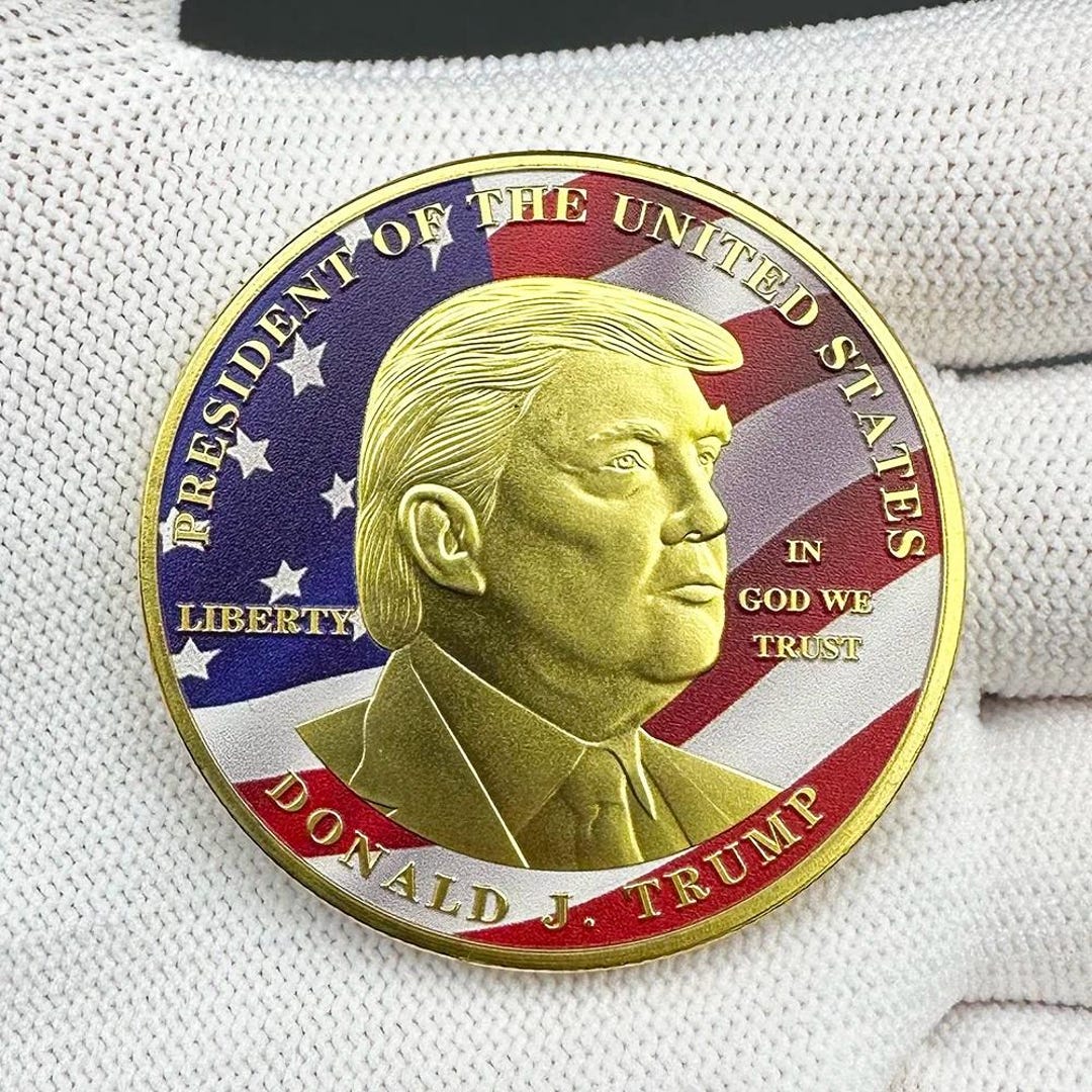 Donald Trump 2024 Gold Commemorative Coin - Presidential Collectible ...