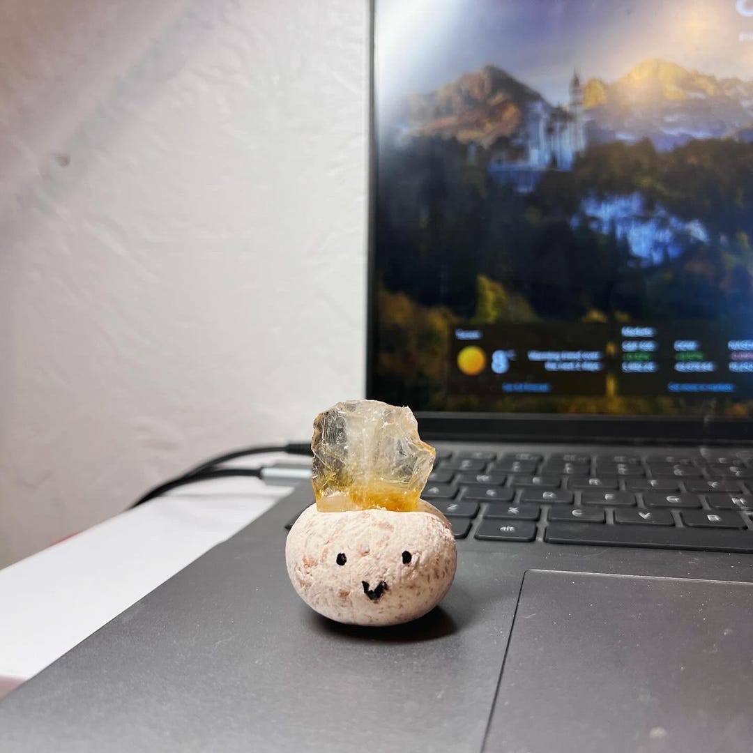 Natural Crystal Clay Desktop Toy Work and Study Buddy Secret Surprise ...