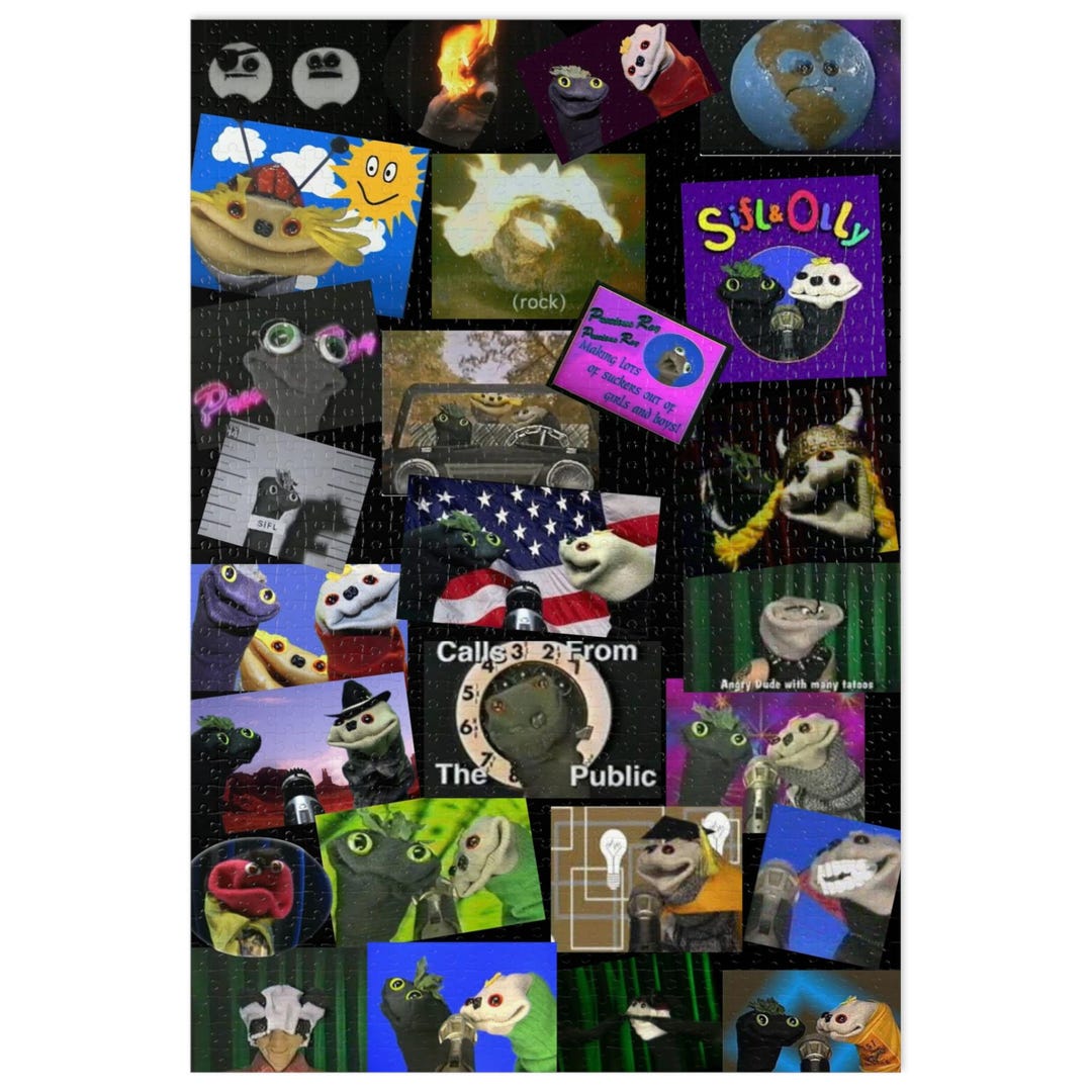 Jigsaw Puzzle, 90's Comedic TV Show of Sock Puppets, Tin Included, Fun ...