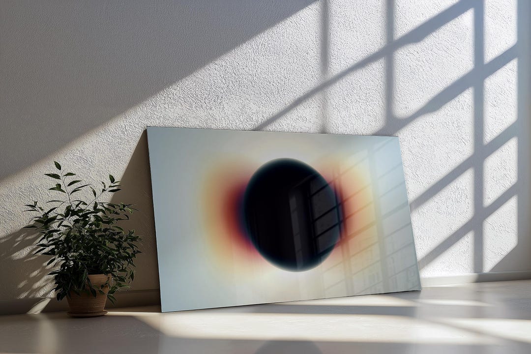 Solar Eclipse Acrylic Wall Art: Minimalist Aura Decor - Etsy