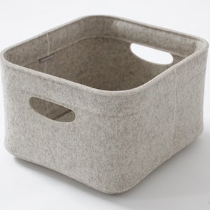 Small Size, Set of 4 / Custom-made Felt Storage Basket / Storage Box ...