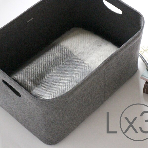 Felt Storage Basket - Etsy
