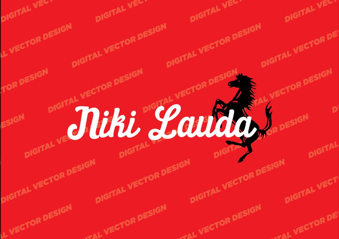 Niki Lauda Ferrari F1 Vector Design (digital Art File) - Etsy