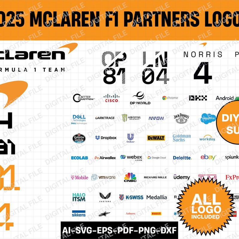 Vectores Formula 1 - Etsy