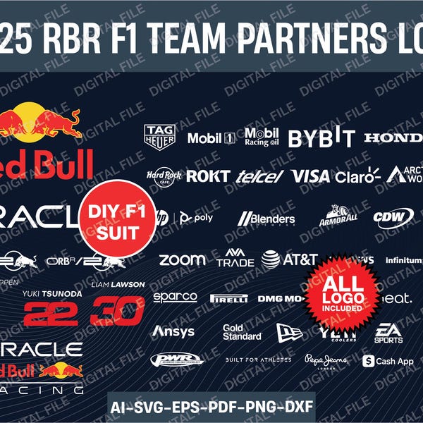 Stickers Red Bull F1 - Etsy