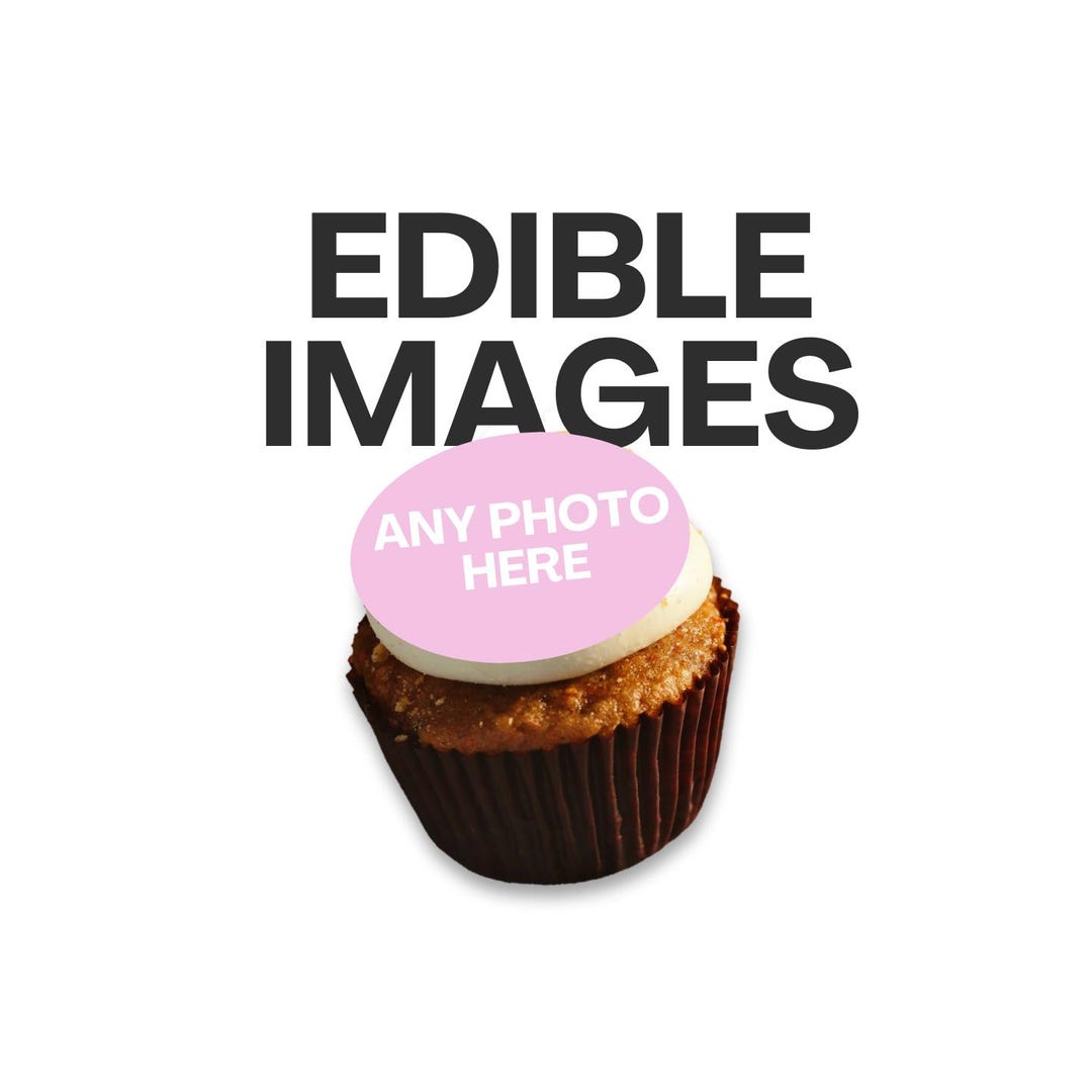 Edible Cake Topper Custom Photo Personalized Topper Cookie Cupcake ...