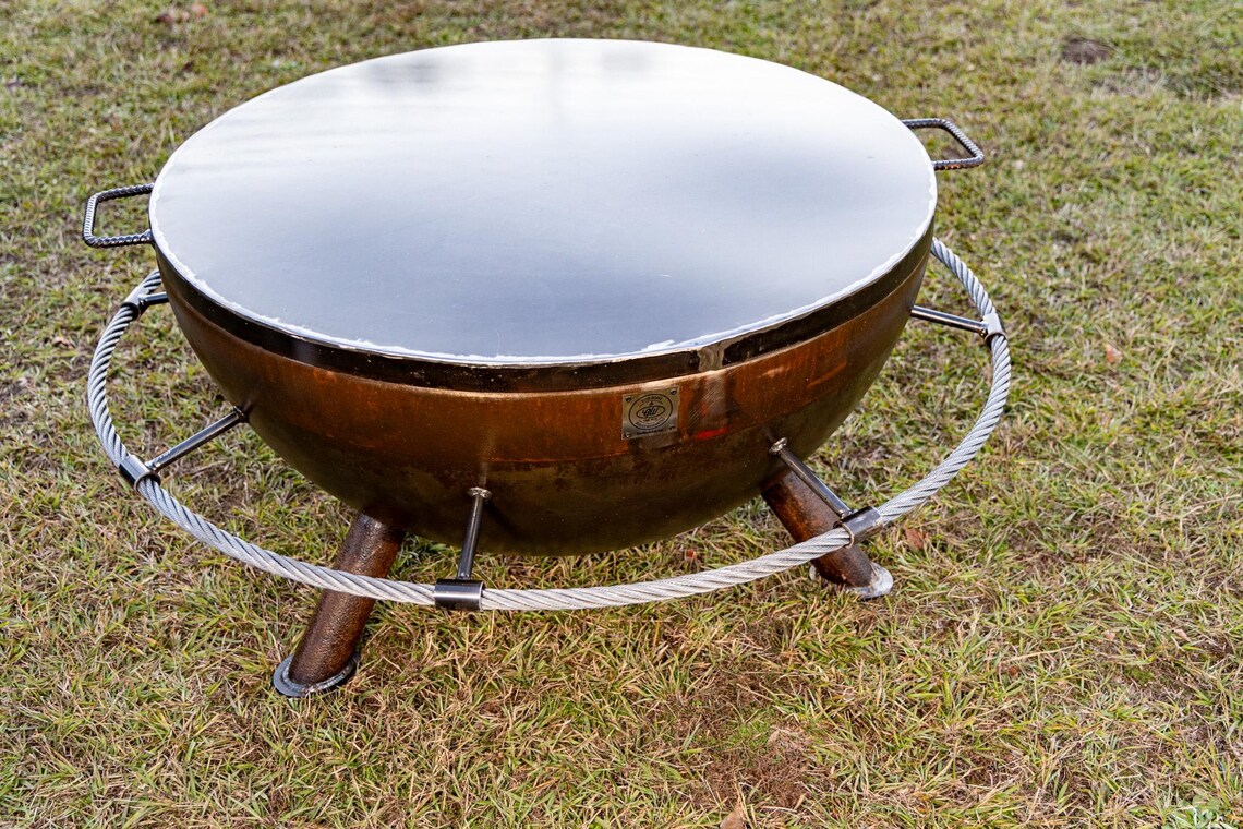 37" Fire Pit W/footrest - Etsy