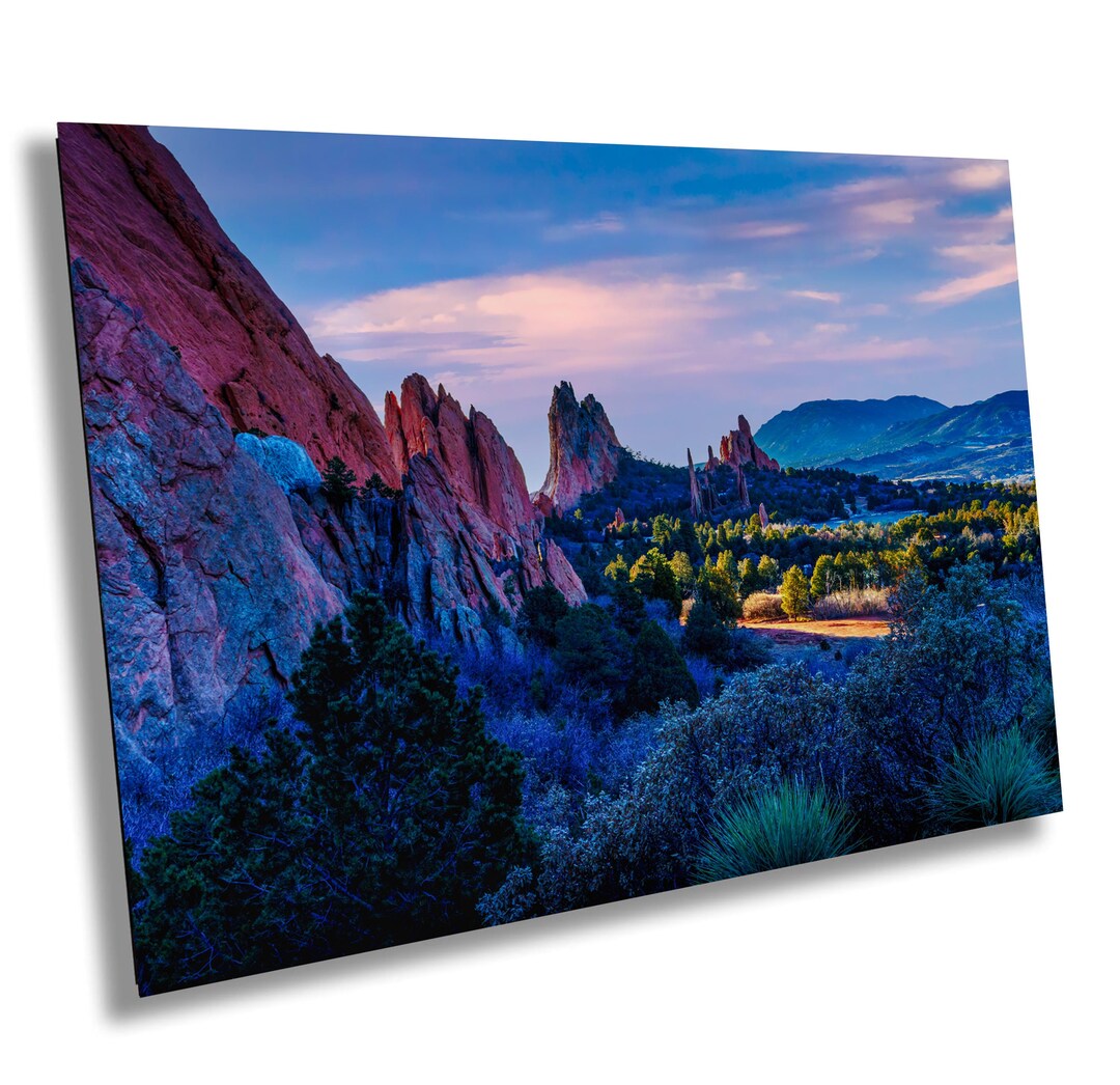 Garden of the Gods Golden Hour, Red Rock, Landscape Print, Colorado ...
