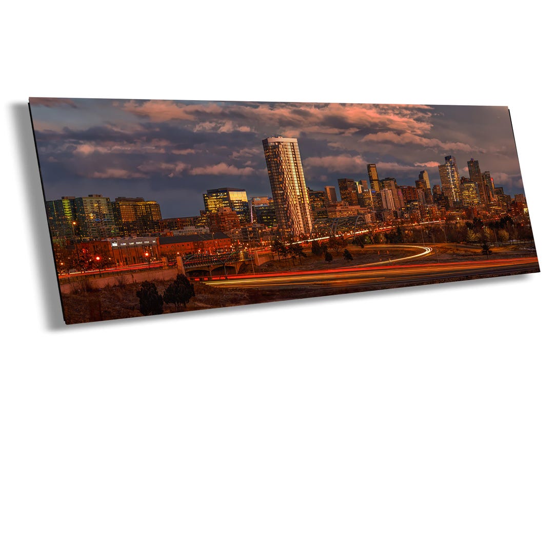 Denver Skyline Print: Blue Hour Cityscape Photography - Etsy