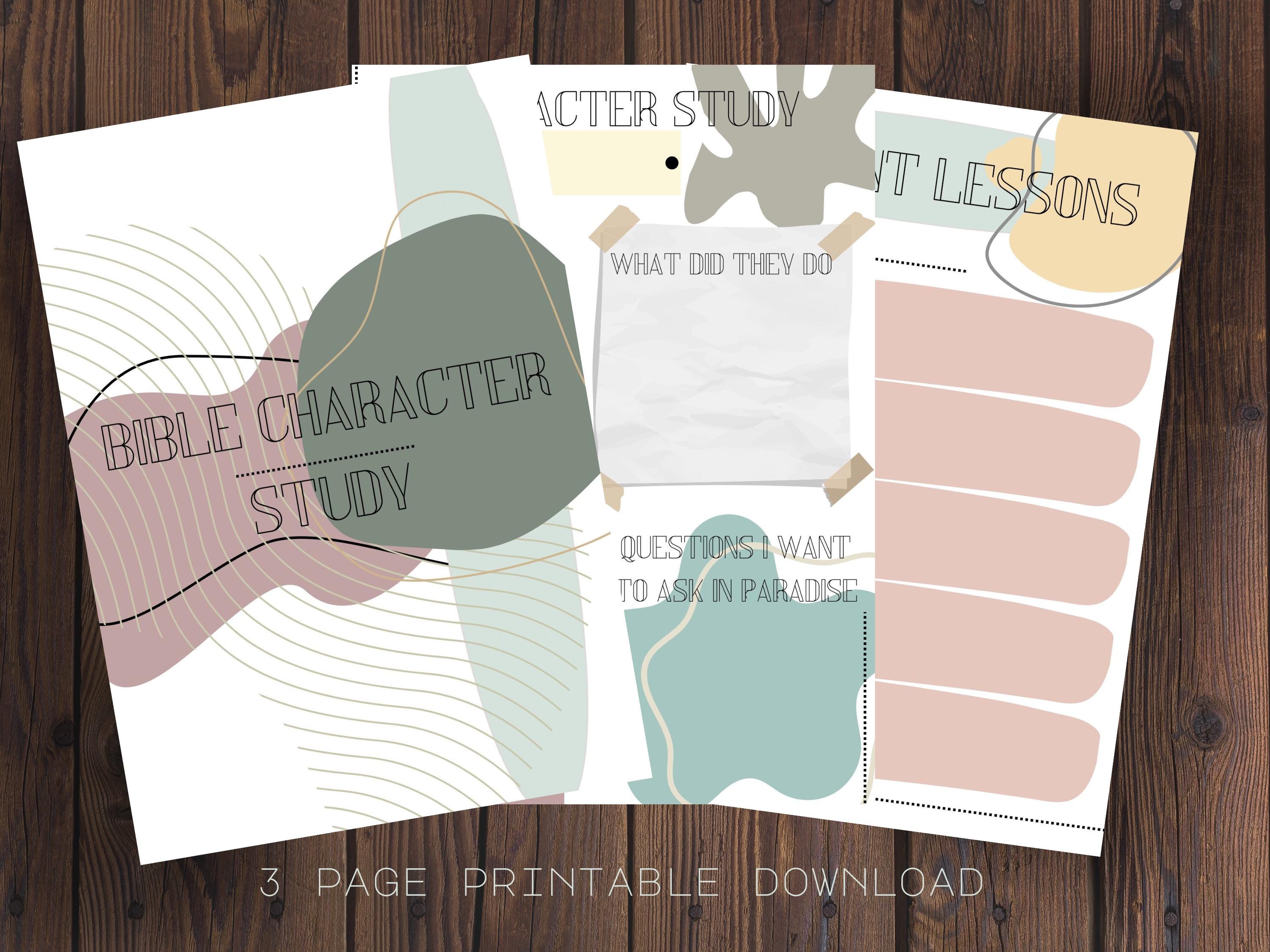 Bible Character Study Project | JW | Download | Printable | Bible ...