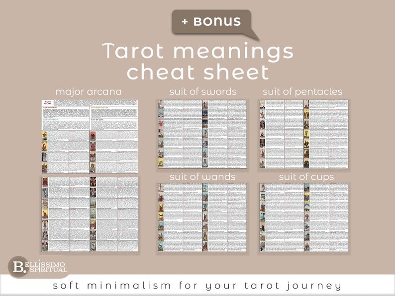 Tarot Guidebook PDF | All 78 Card Meanings | Tarot for Beginners ...