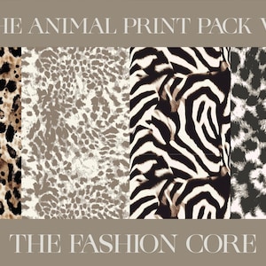 7+ Seamless Animal Print Patterns: Leopard, Snake, Cheetah, Zebra, & More – 300 DPI for Fashion ...