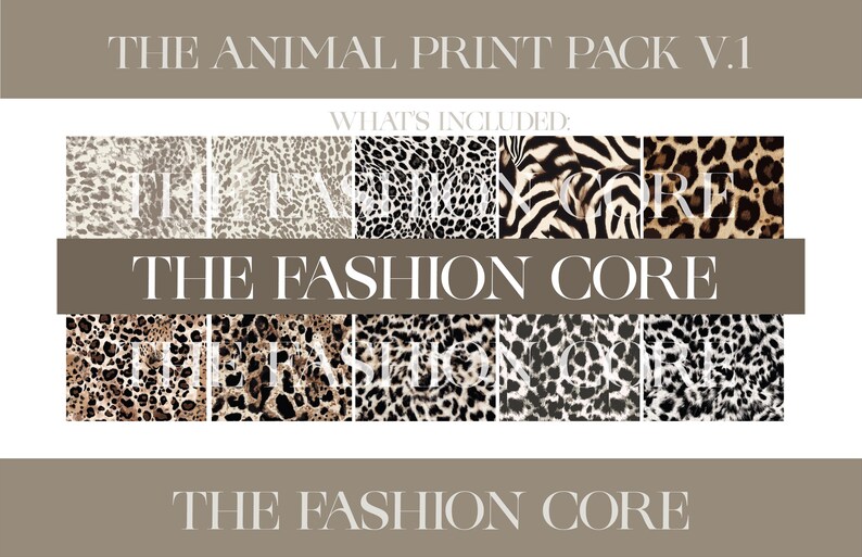 7+ Seamless Animal Print Patterns: Leopard, Snake, Cheetah, Zebra, & More – 300 DPI for Fashion ...