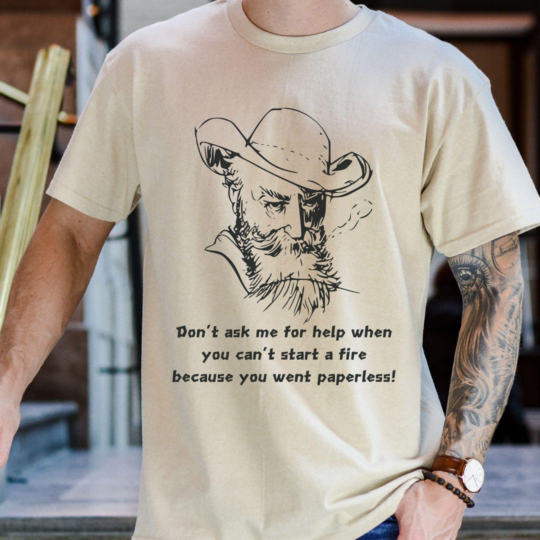 Funny Angry Old Man Cowboy Meme T-shirt, Cranky Old Man Funny T-shirt ...