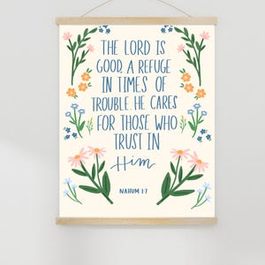 Nahum 1:7 Digital Download. Bible Verse Wall Art. - Etsy