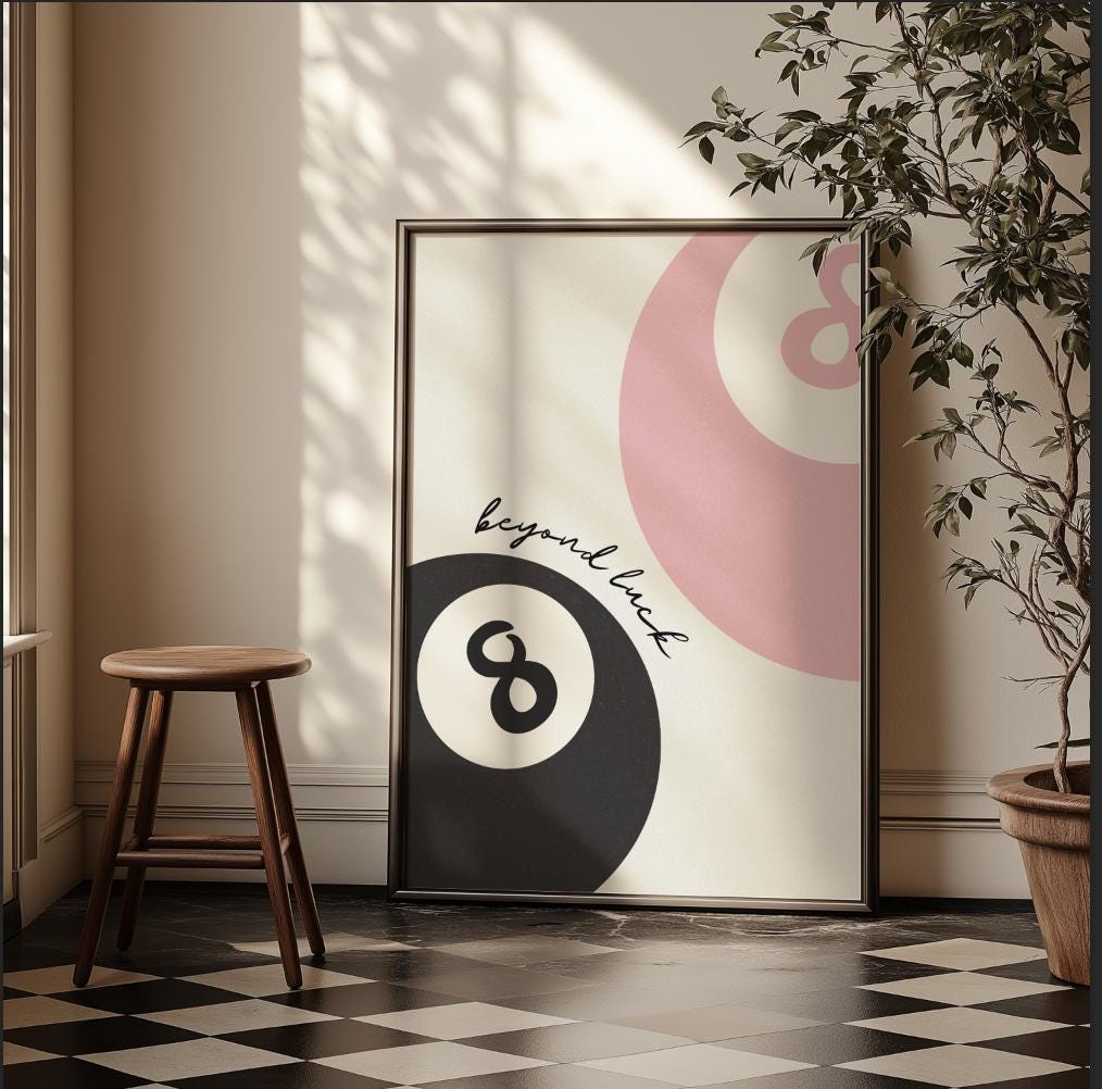Retro Magic 8 Ball Art for Download - Etsy