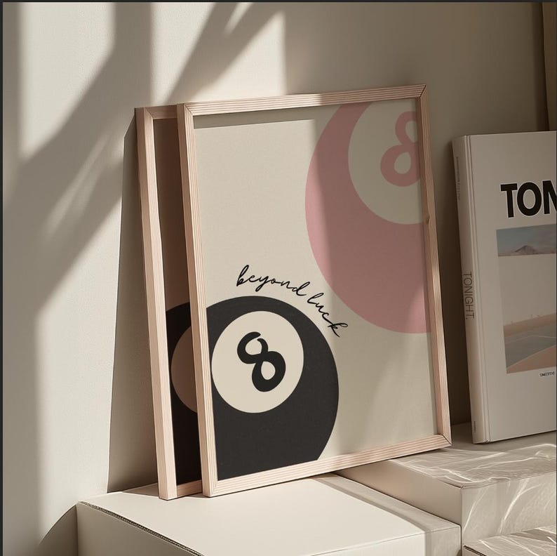 Retro Magic 8 Ball Art for Download - Etsy