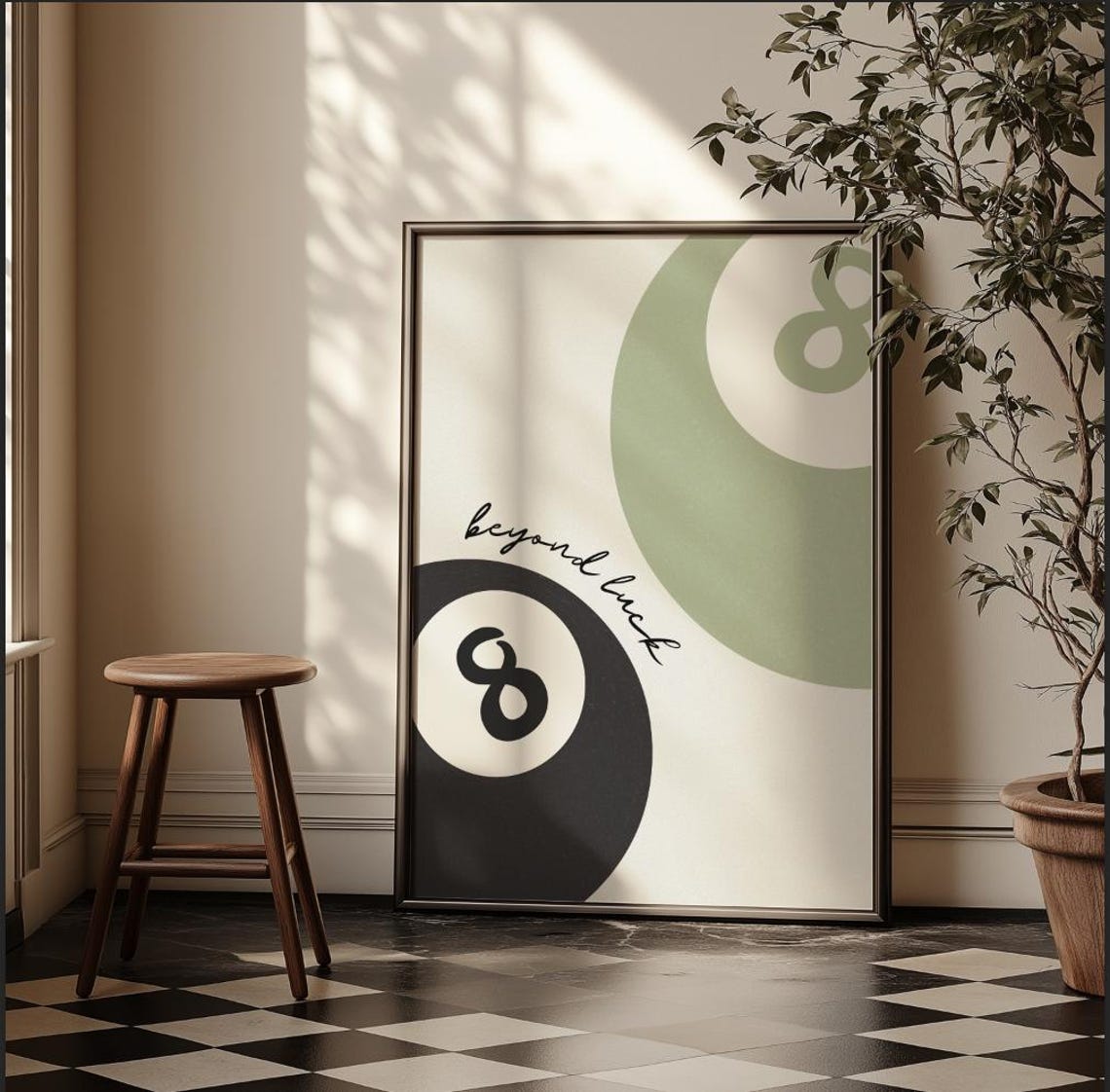 Green Magic 8 Ball Wall Art - Etsy