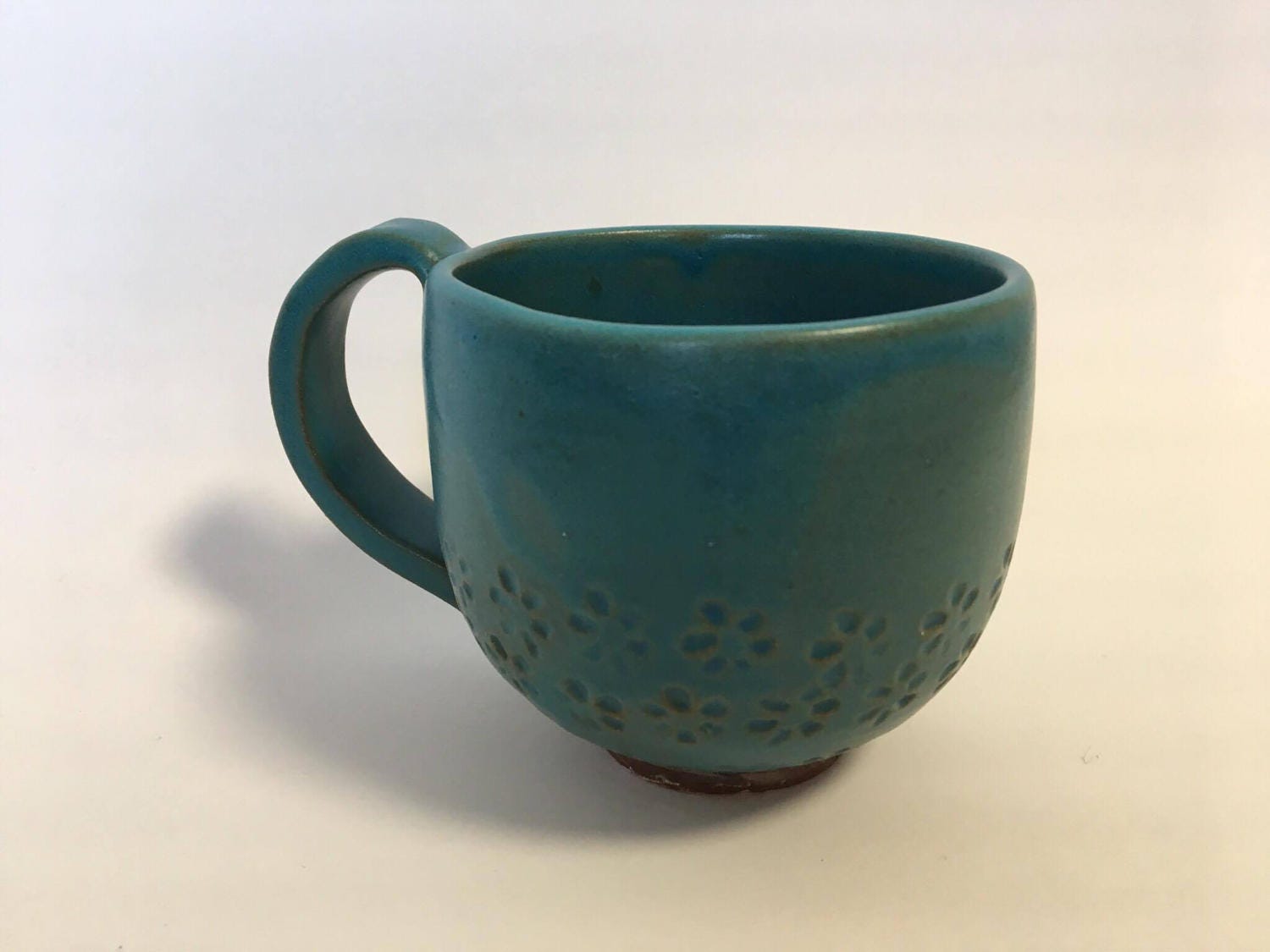 Turquoise Coffee Cup and Saucer - Etsy