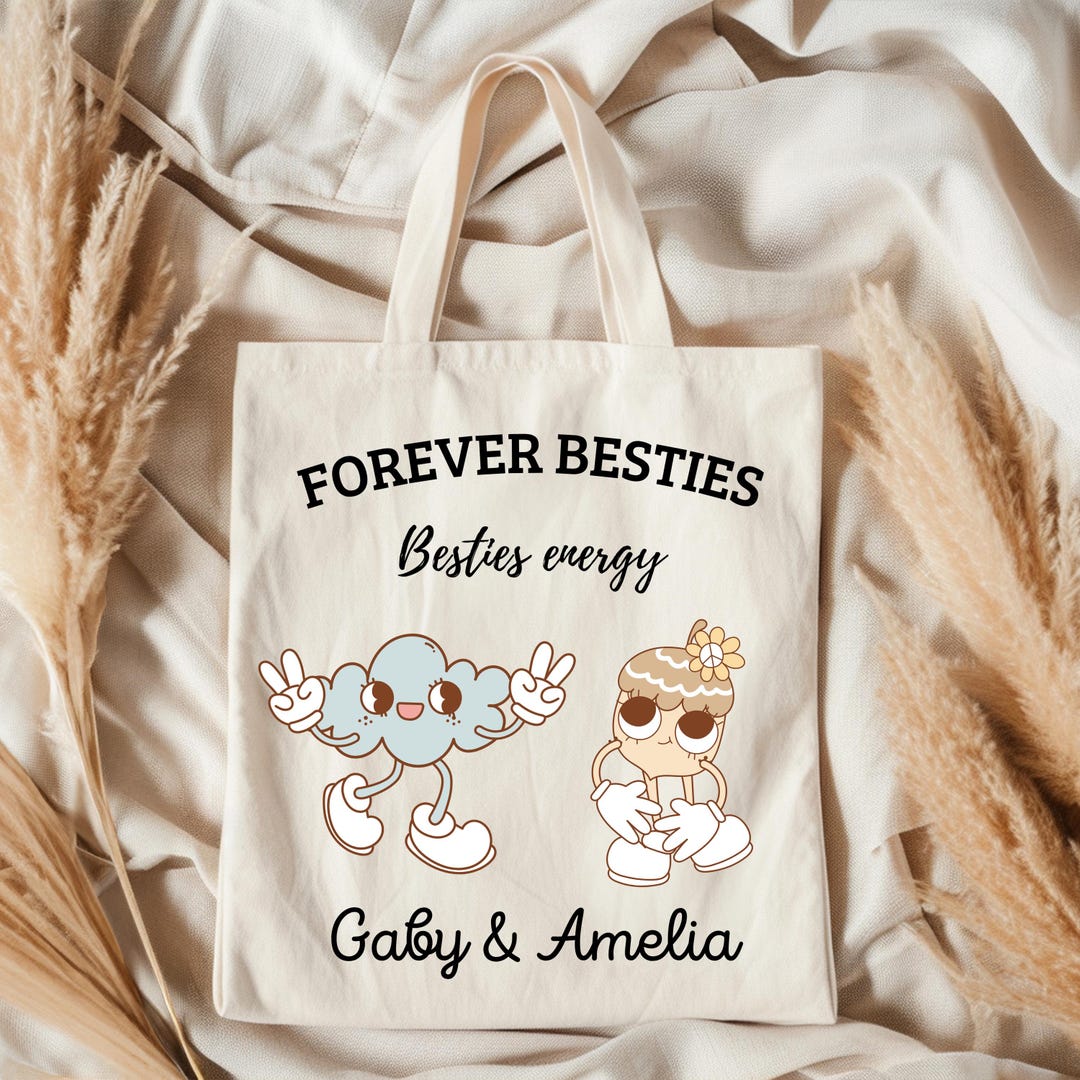 Personalized Best Friend Tote Bag | Custom BFF Gift - Etsy