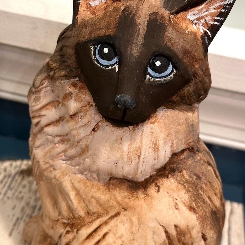 Tall Cat Statue - Etsy