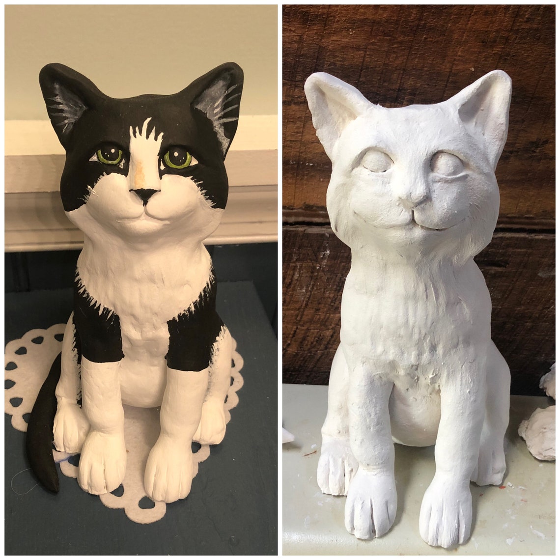Custom Cat Sculpture 7-12 Inches Tall - Etsy