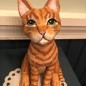 Custom Cat Sculpture 7-12 Inches Tall - Etsy