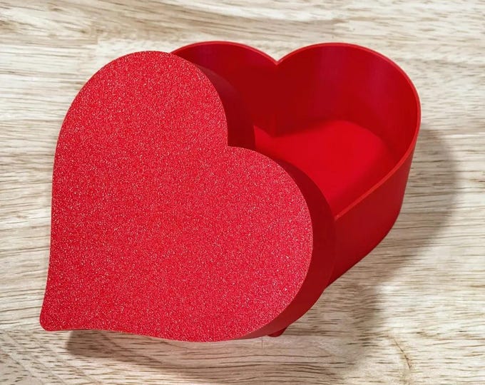 Heart Shaped Box, Ideal for Valentine's, Personalised With 1 or 2 Names ...