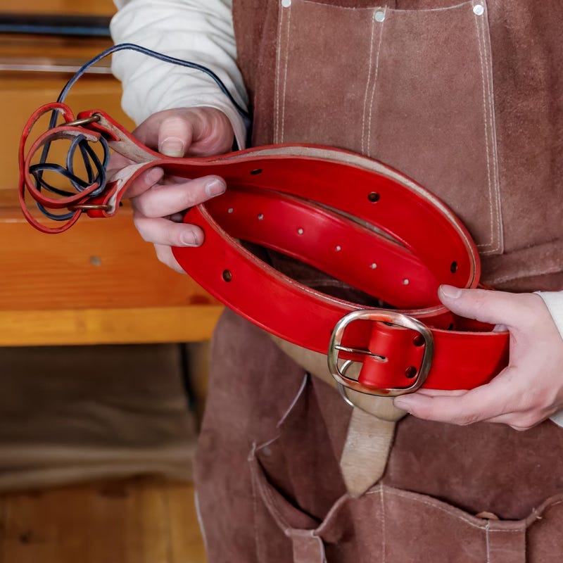 Wide Leather Belt for Larp - Etsy
