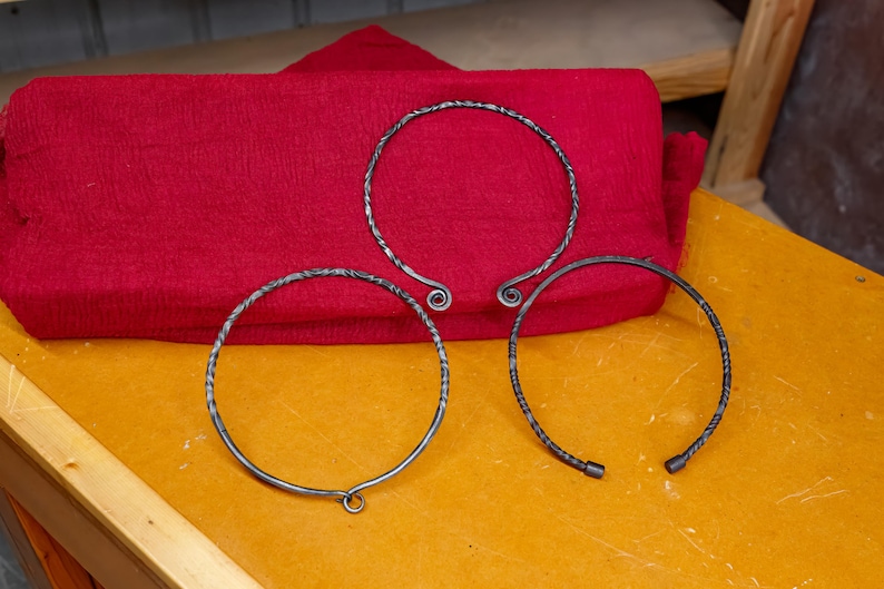 Celtic Jewelry Torc Viking Necklace Medieval Jewelry Forged Iron ...