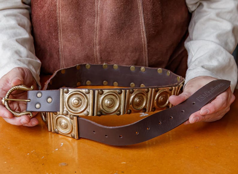 Medieval Clothing Cingulum Militare Facilis Rosette Belt Men's Medieval ...