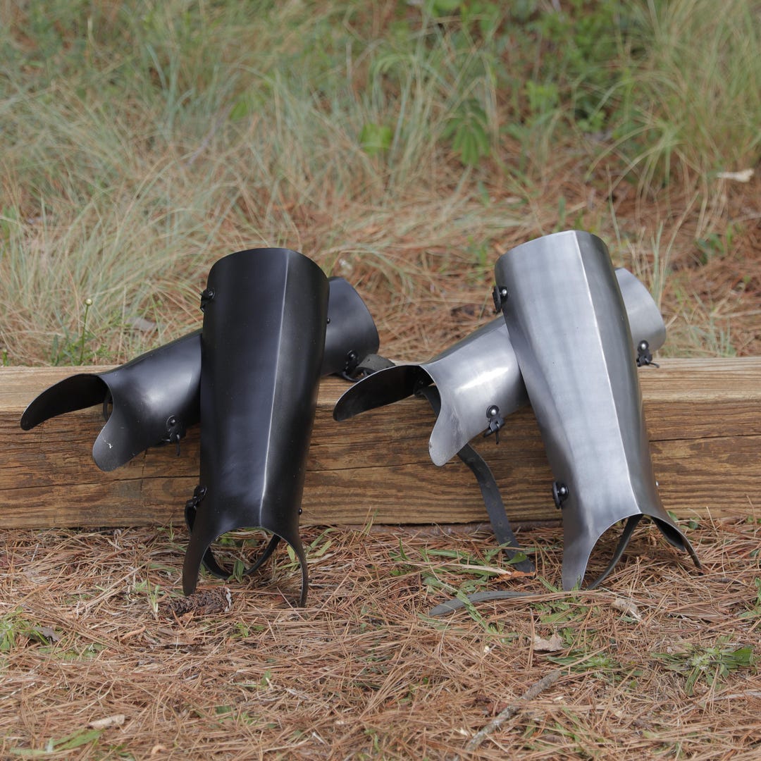 Costume Armor Medieval Knight Greaves Renaissance Festival SCA Cosplay ...