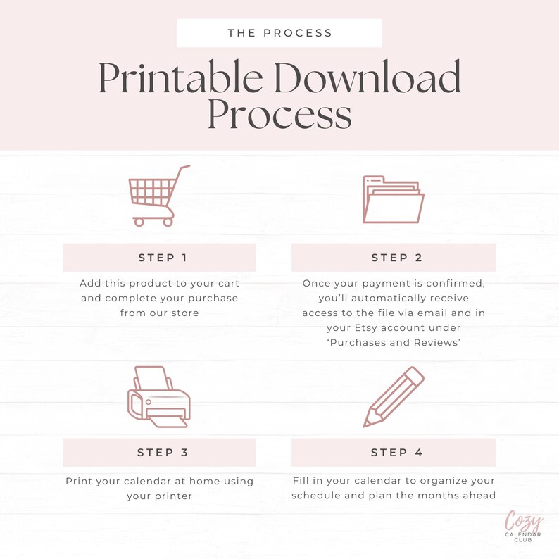 Printable 2025 Monthly Calendar Bundle - 12-month Set - Simply ...