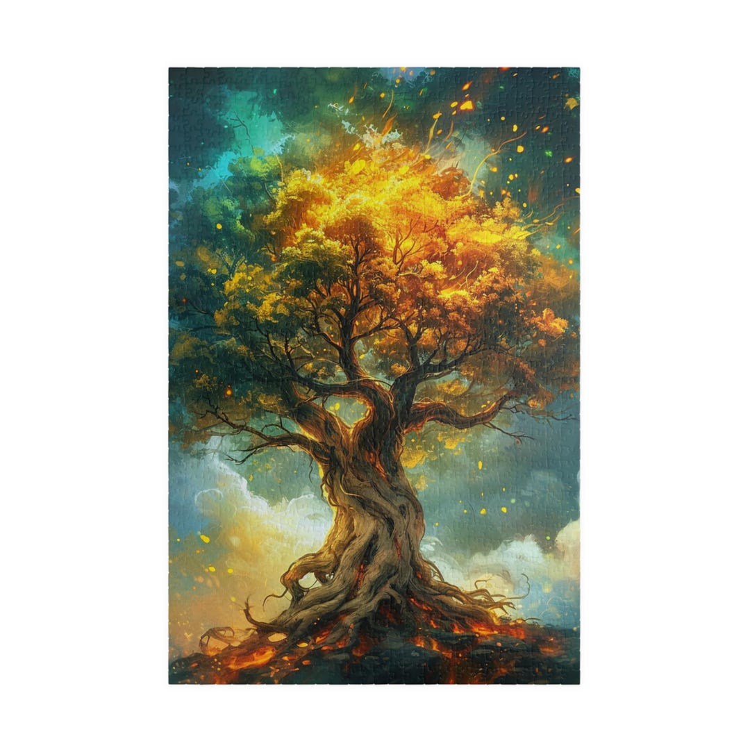 Mystical Tree of Life: Goblincore Dreamscapes in UHD, Light Emerald ...