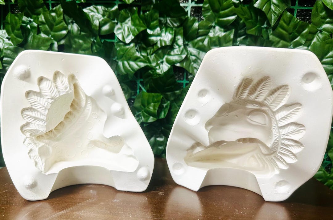 Native American Chief Frog Slip Casting Ceramic Plaster Mold for ...
