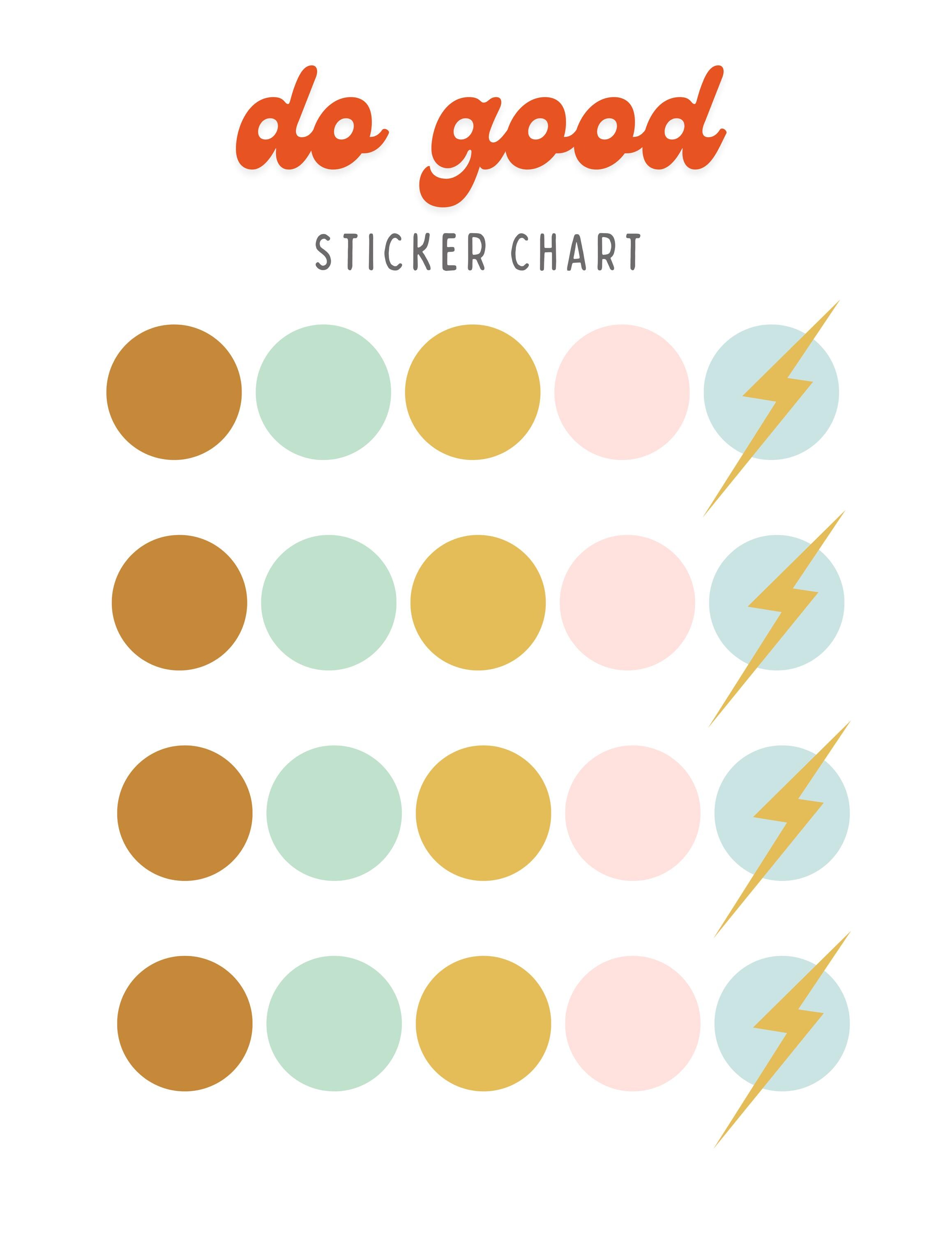 Printable Music Sticker Reward Chart for Kids | Sticker Chart | Instant ...