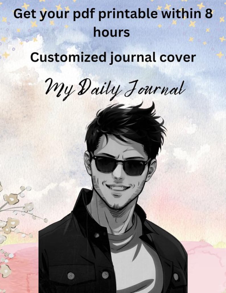 Printable Journal Cover - Etsy
