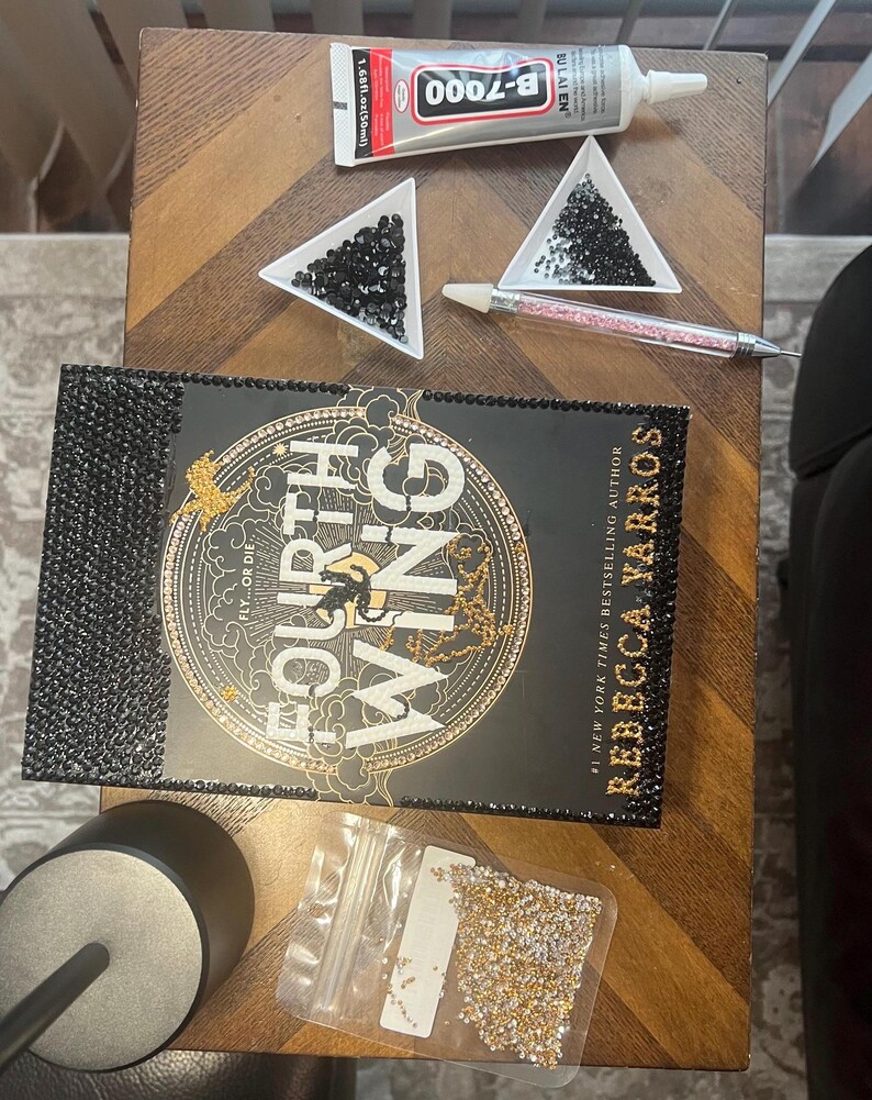 Fourth Wing Book Bedazzle Kit (paperback) - Etsy