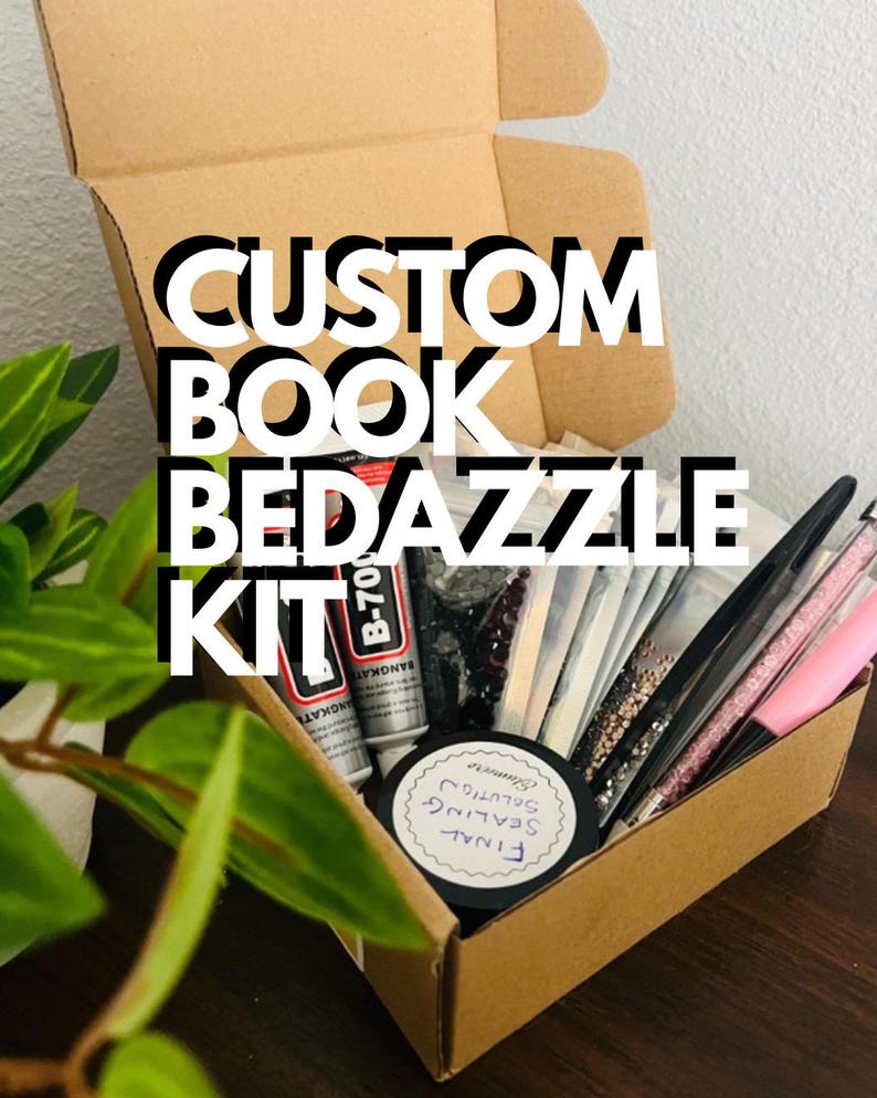 Custom Book Bedazzle Kit (message Before Purchasing) - Etsy