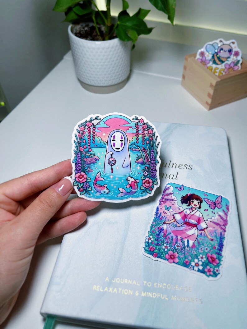 Spirited Away Studio Ghibli: No-face Koi Pond Vinyl Sticker - Etsy