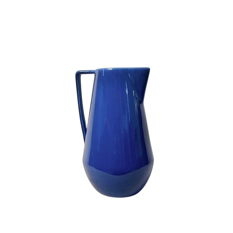 Blue Ceramic Pitcher - Etsy