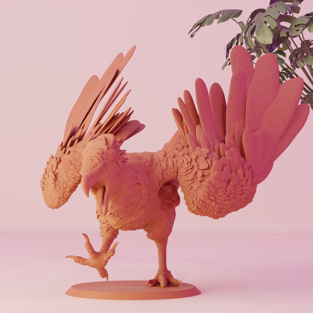 Argentavis Gargantuan Scale Tabletop Miniature| 3D Printed in Plant ...