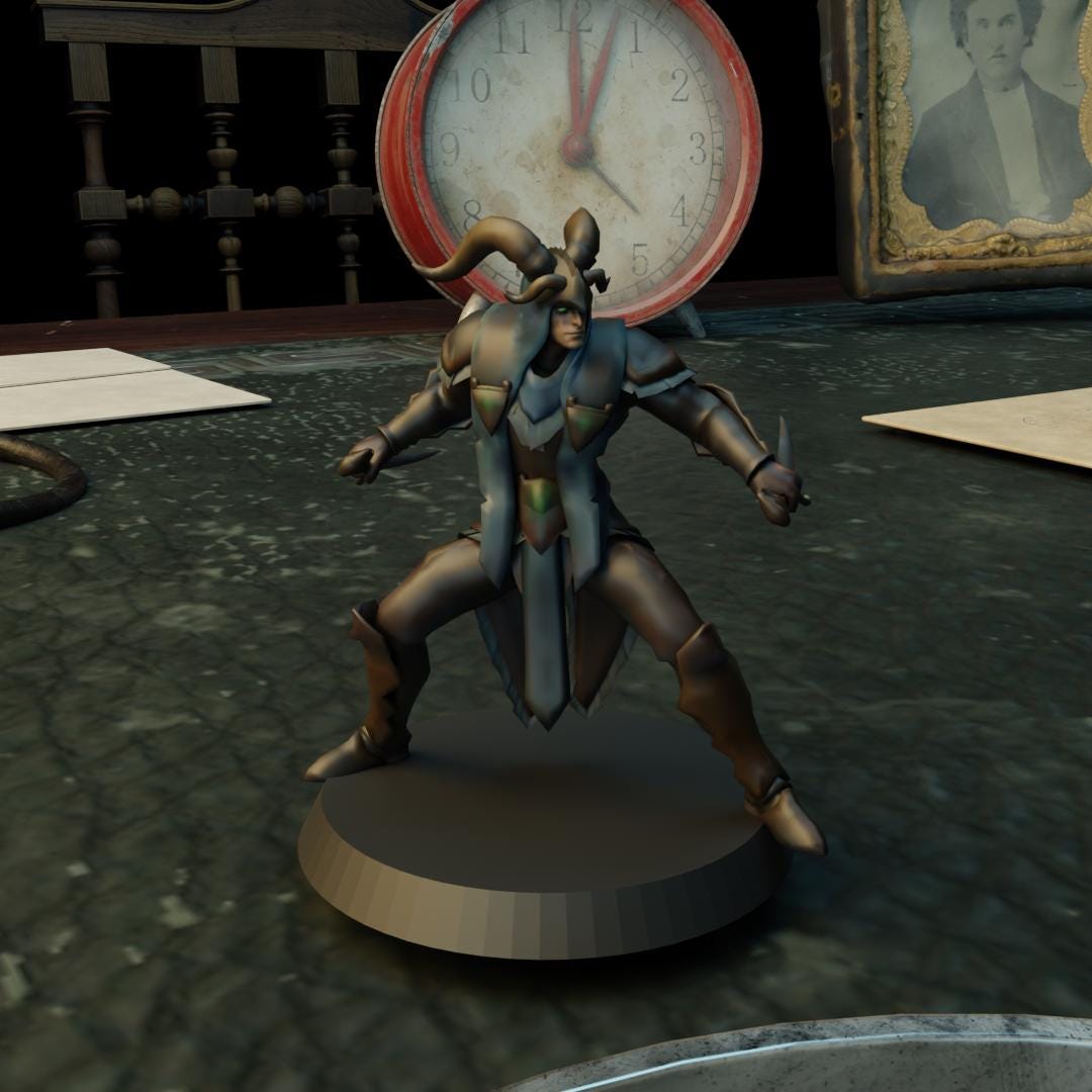 Loki Tabletop Miniature – Smite-inspired Norse Trickster God | 3D ...